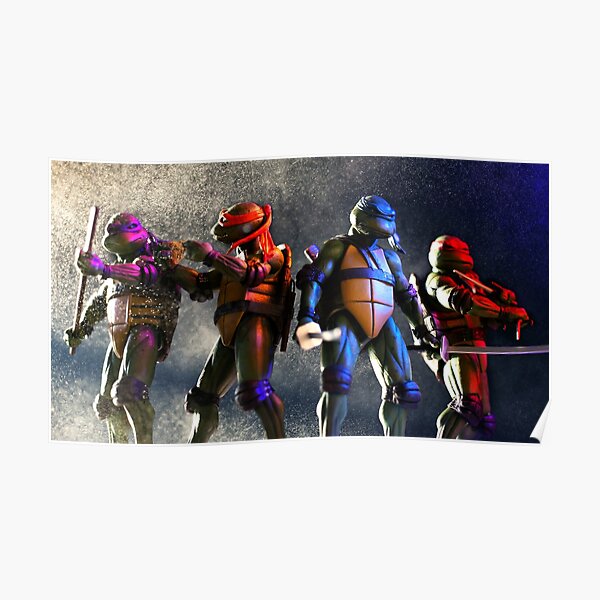 "Teenage Mutant Ninja Turtles in Rain" Poster for Sale by ...