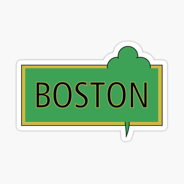 "Boston Shamrock " Sticker for Sale by tjamesart | Redbubble