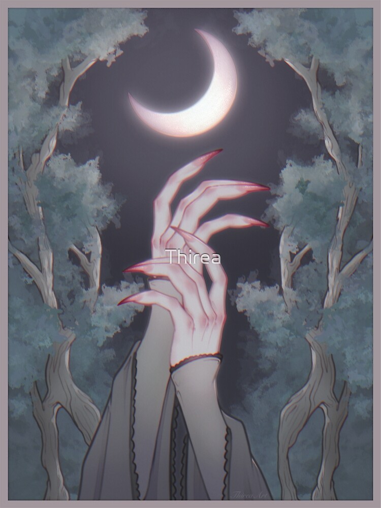 "Moon Prayer [Original Art]" Poster for Sale by Thirea | Redbubble
