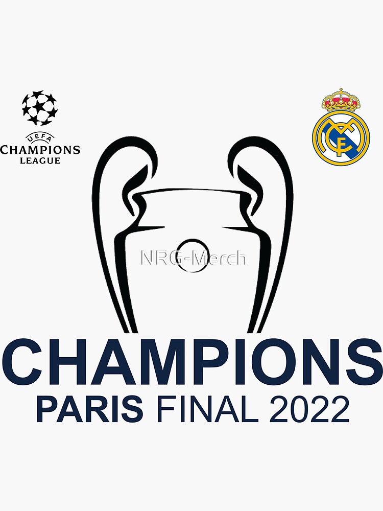 "Madrid 2022 Champions Final Paris" Sticker by NRG-Merch | Redbubble