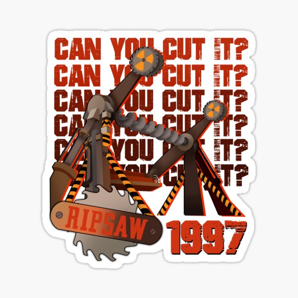 "Ripsaw // Alton Towers 1997" Sticker for Sale by Cazzzyish | Redbubble
