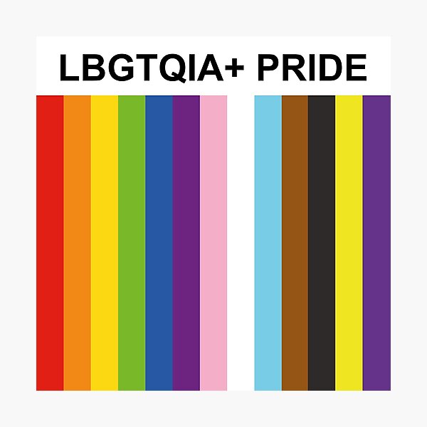 Lámina Fotográfica «mes Del Orgullo Lbgtqia Progreso Inclusivo