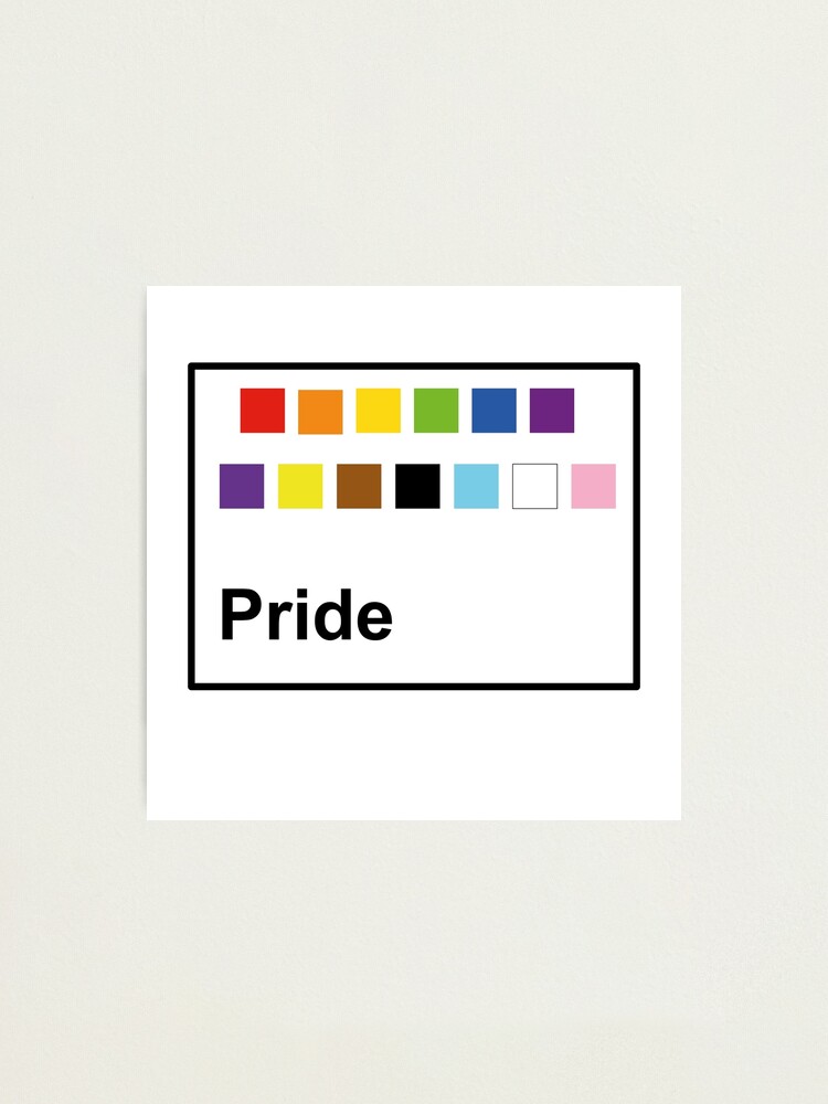 Lámina Fotográfica «orgullo Colores De La Bandera De Progreso