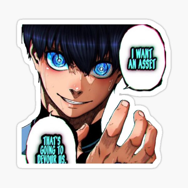 "Blue Lock - Yoichi Isagi" Sticker for Sale by Lucas-store | Redbubble