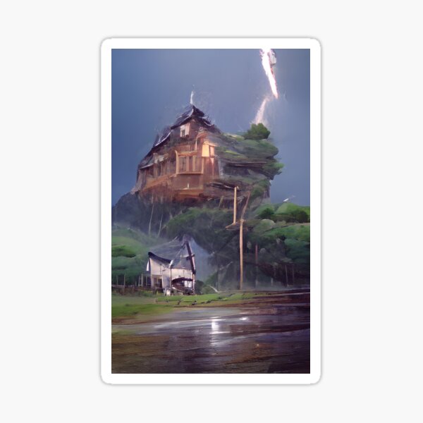 "Abstract Tree house" Sticker by Visual-Fantasy | Redbubble
