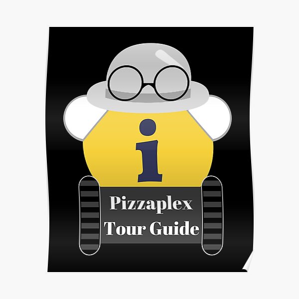 "Mapbot FNAF Pizzaplex Tour Guide ID" Poster by ray-designs- | Redbubble