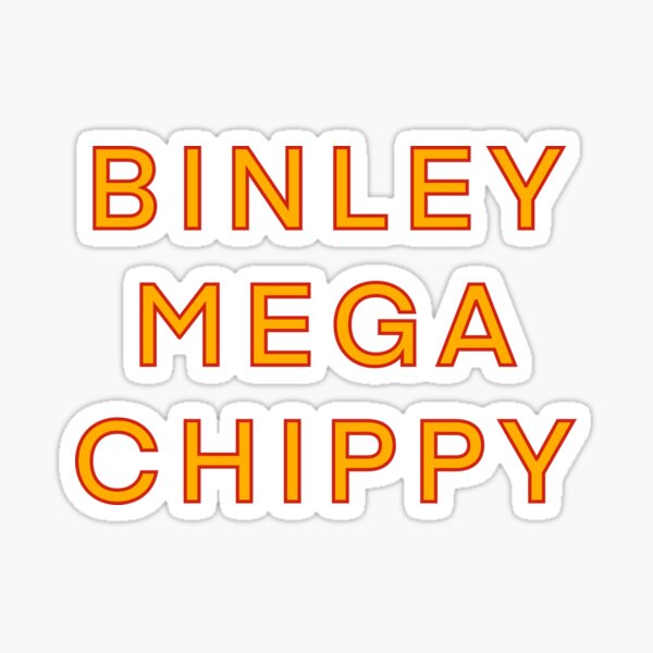 "Binley Mega Chippy" Sticker for Sale by thebcarts | Redbubble