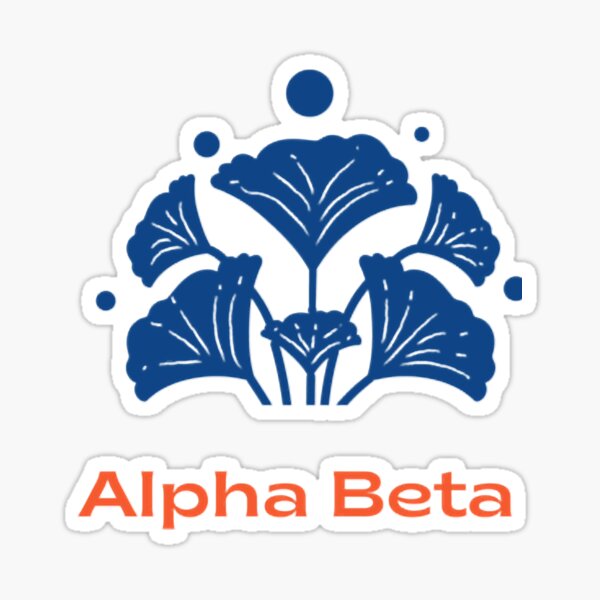 "Alpha Beta " Sticker for Sale by DoorToMagic | Redbubble