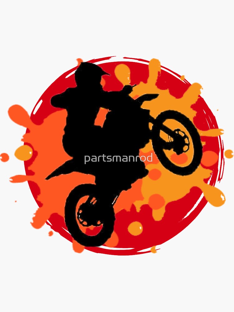 "Rider" Sticker by partsmanrod | Redbubble