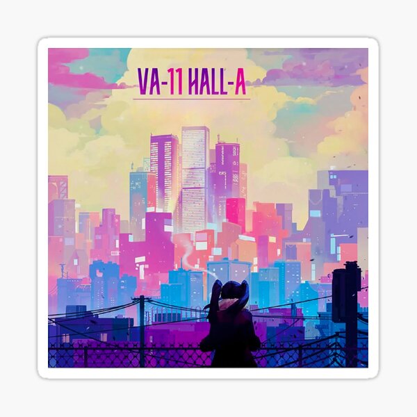 "VA-11 Hall-A cover" Sticker for Sale by hidexmian | Redbubble