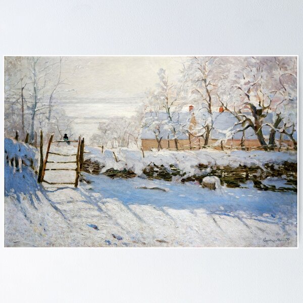 "Claude Monet's "La Pie" - The Magpie | Magpie Winter Bird |Claude ...