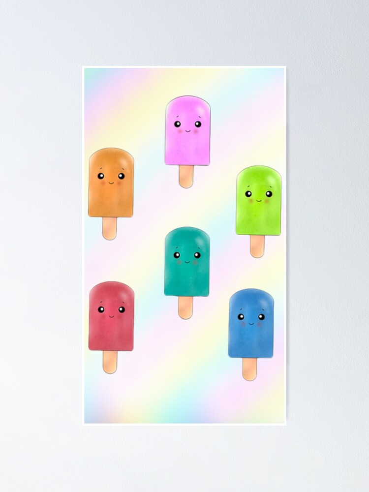 "Rainbow ice pops custom" Poster for Sale by Tward14 | Redbubble