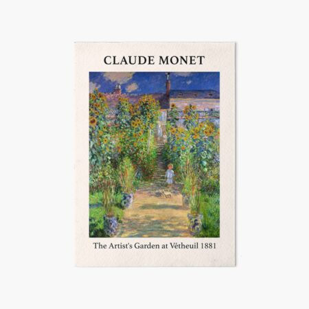 "Claude Monet The Artist's Garden at Vétheuil, 1881, Claude Monet, The ...