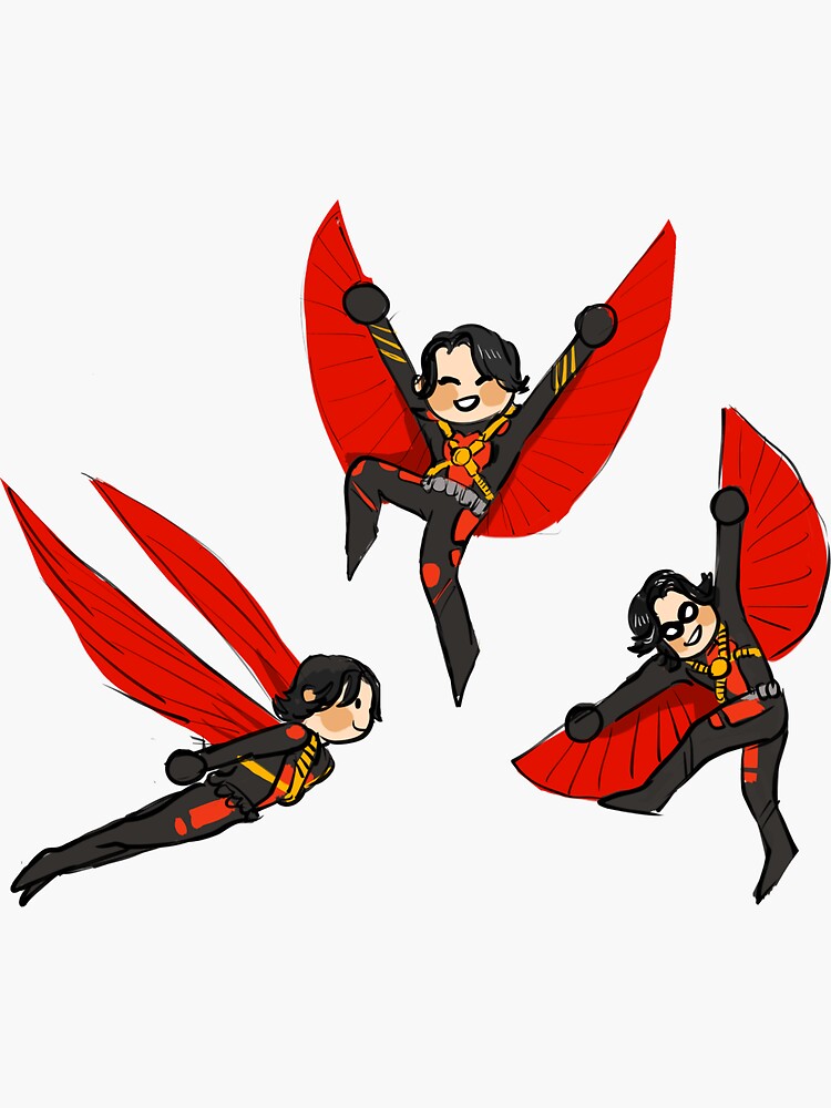 "Red Robin Stickers " Sticker for Sale by boxymilk | Redbubble