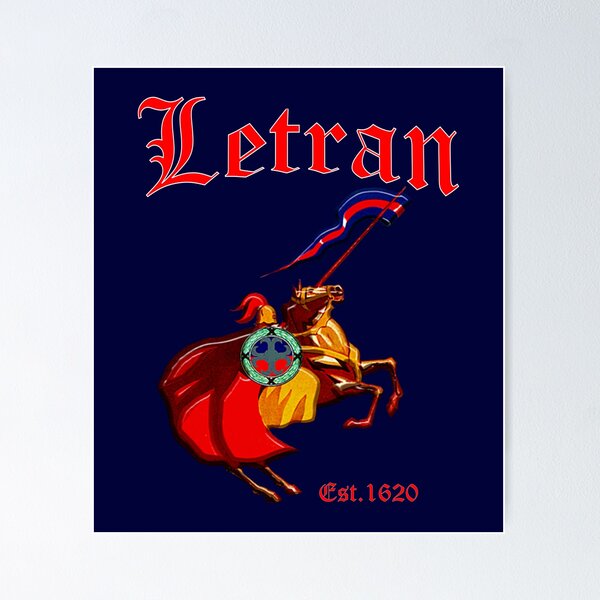 "Letran College Knight Vintage Print Letranite Arriba" Poster for Sale ...