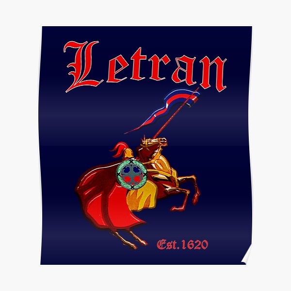 "Letran College Knight Vintage Print Letranite Arriba" Poster for Sale ...