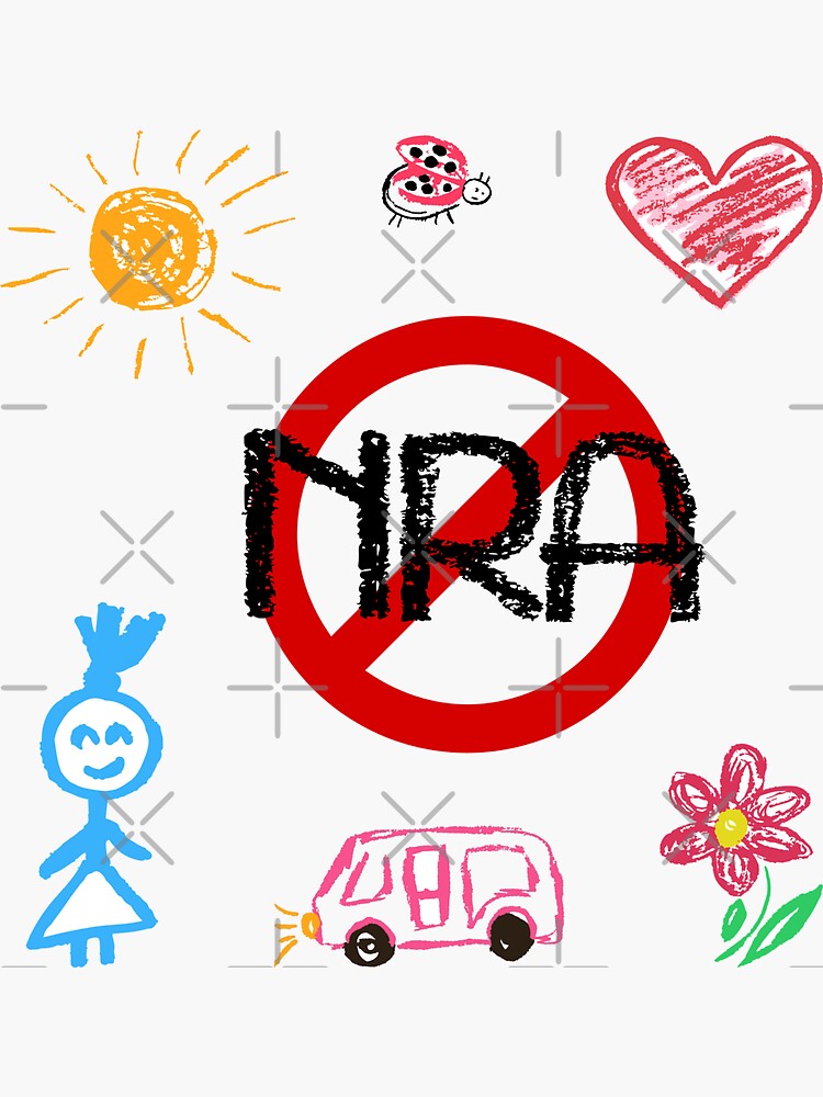 "NRA Protect Kids Not Guns" Sticker for Sale by ARWear | Redbubble