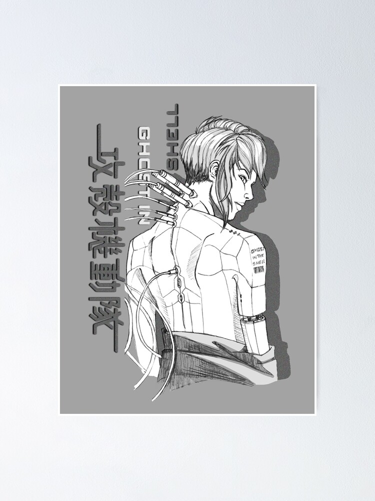 "Major Motoko" Poster by AlexRoivas | Redbubble