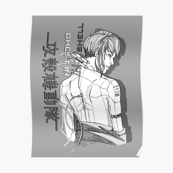 "Major Motoko" Poster by AlexRoivas | Redbubble
