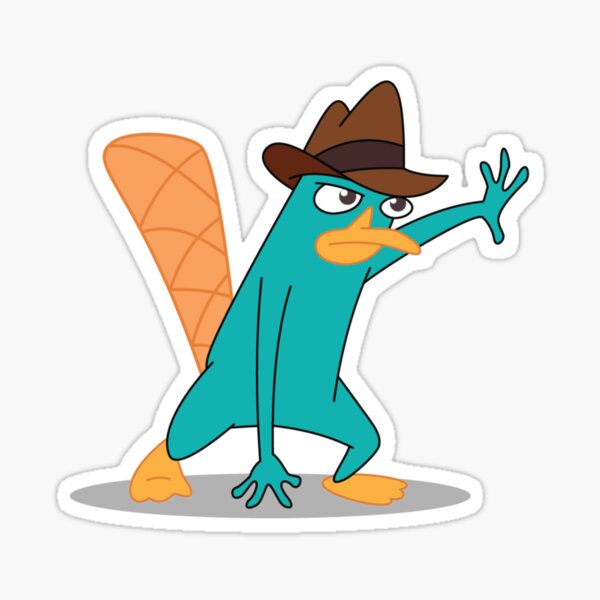 "Perry the Platypus" Sticker for Sale by Quinjao | Redbubble