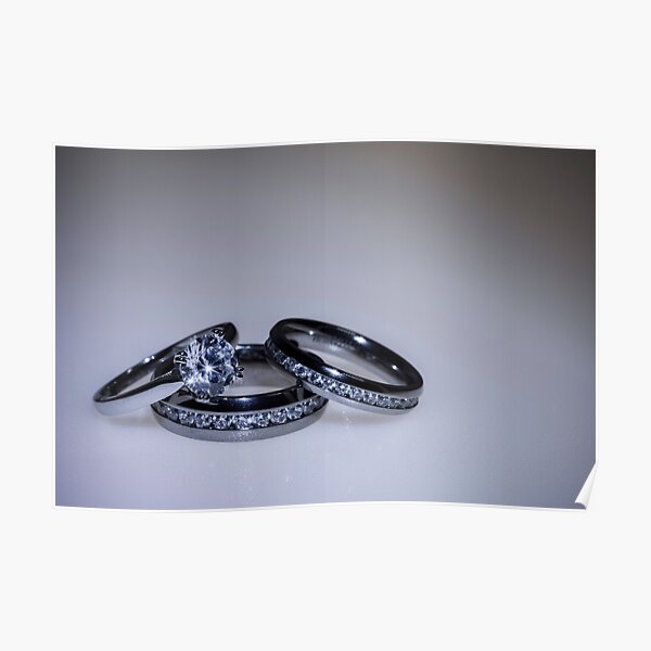 "Man's and Woman's Wedding Rings" Poster for Sale by Livhis1978 | Redbubble