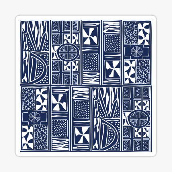 "Ndop Print - Grass fields Cameroon" Sticker for Sale by exotikcocotte ...