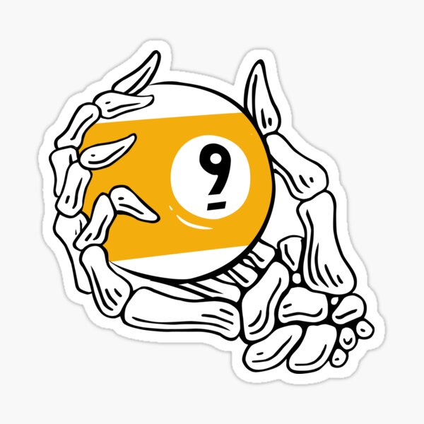 "9 ball billiards pool" Sticker for Sale by billyperks | Redbubble
