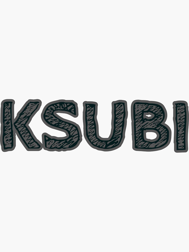 "ksubi is the trend shirt design" Sticker for Sale by Dizayno | Redbubble