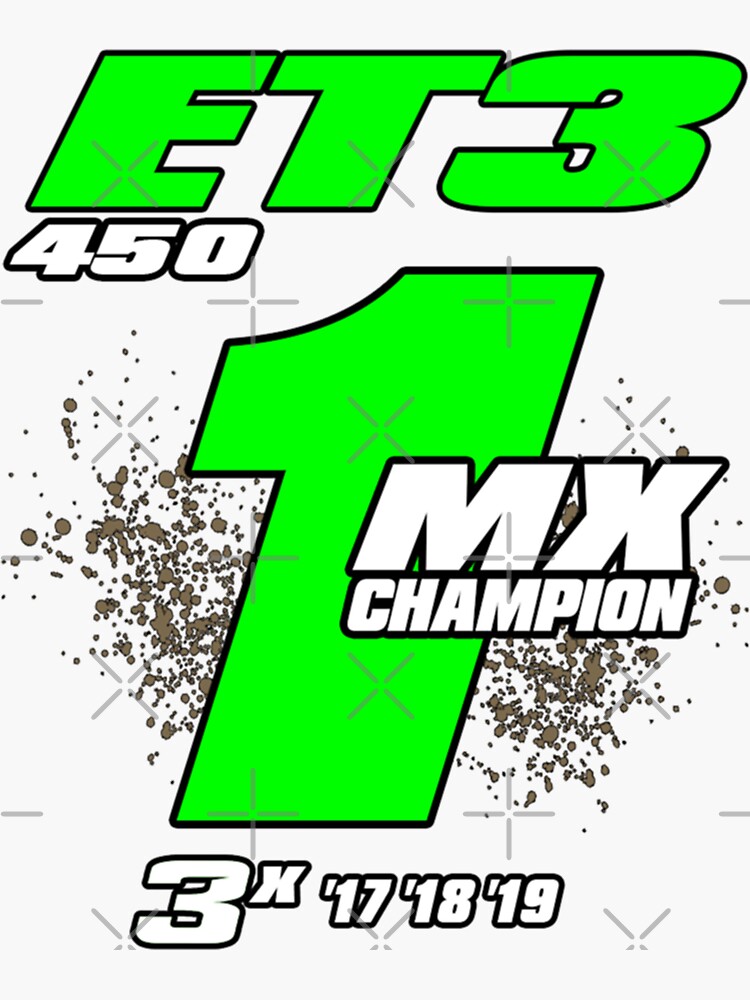 "Eli Tomac ET3 Motocross" Sticker by wright46l | Redbubble