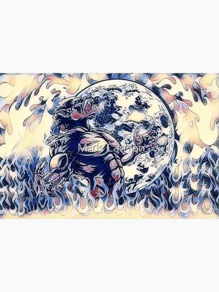 "Werewolf Feed The Flames Variant 2" Sticker for Sale by KingKongBrody ...