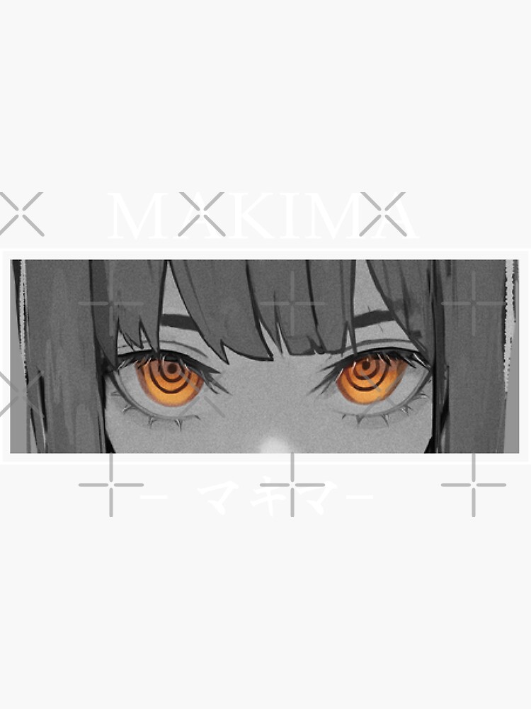 "Makima eyes | chainsaw man" Sticker for Sale by Dex-Shop | Redbubble