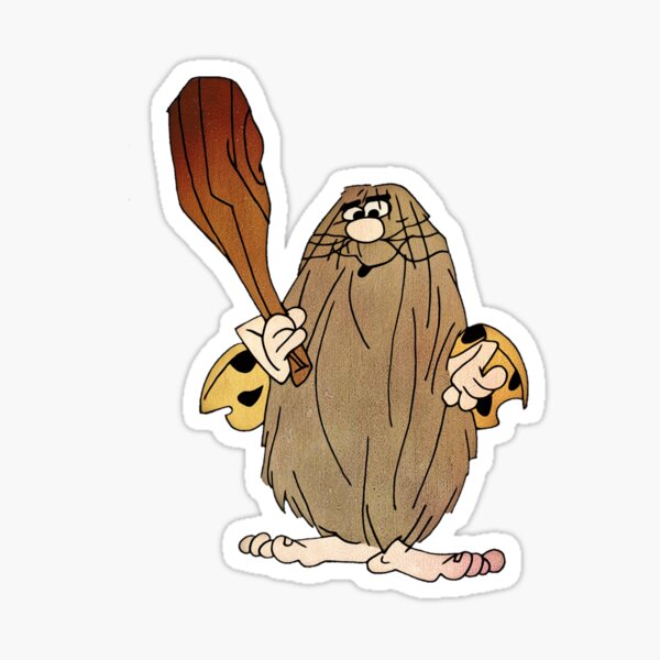 Captain Caveman Stickers | Redbubble