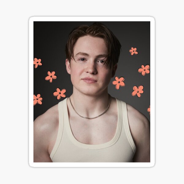 "Kit Connor Flower " Sticker for Sale by GarciaJezeArt | Redbubble