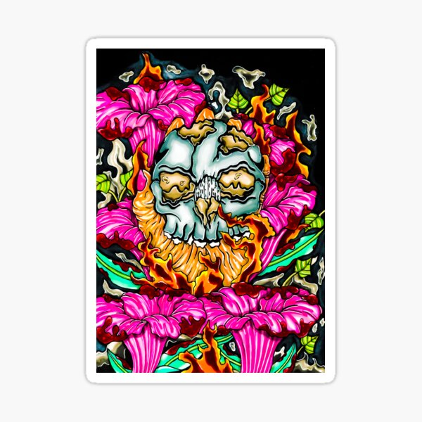 "skull" Sticker for Sale by Thoricartist | Redbubble