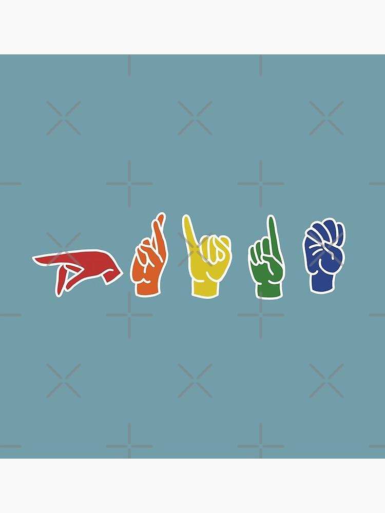 "Pride American Sign Language " Poster for Sale by nukartDesigns ...