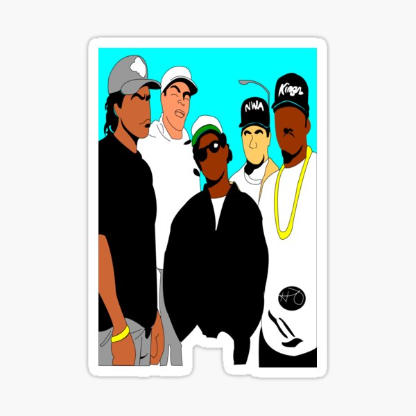 "Original gangster rap" Sticker by myAddiction77 | Redbubble