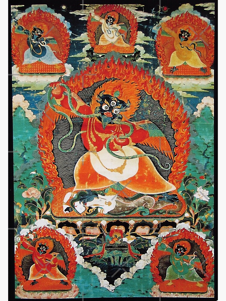 "Mandala 105 Garuda Shambhala Thangka" Art Print for Sale by GuyBlank ...