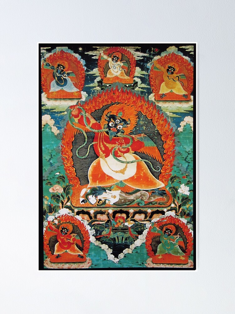 "Mandala 105 Garuda Shambhala Thangka" Poster for Sale by GuyBlank ...