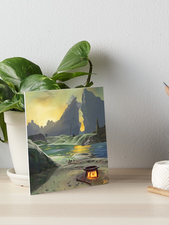 "Dueling Peaks at Proxim Bridge Camp" Art Board Print for Sale by ...