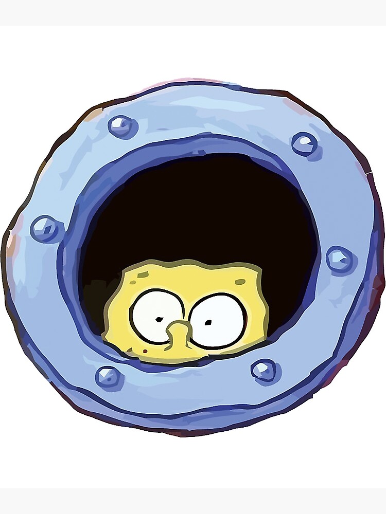"Spongebob in Window" Poster for Sale by MruricaTick | Redbubble