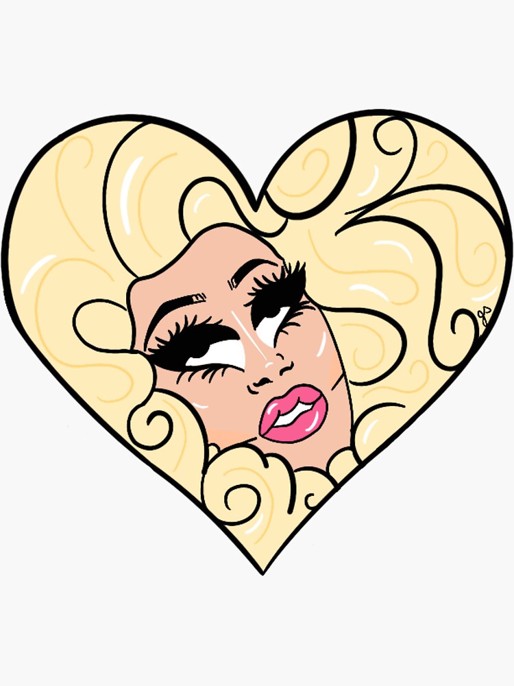 "Trixie Mattel Sticker " Sticker for Sale by Janiskayart | Redbubble