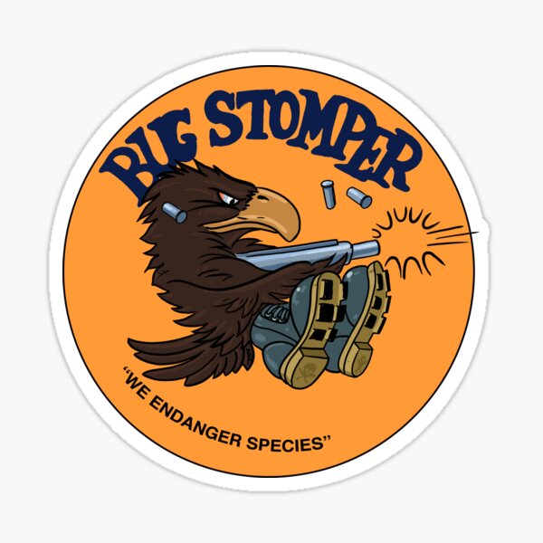 "Bug Stomper" Sticker for Sale by DeadcatDesign | Redbubble