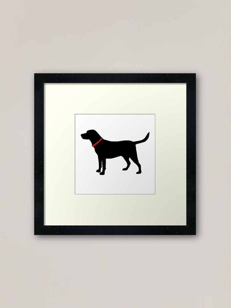 "Labrador Retriever, Black Lab" Framed Art Print for Sale by madeulaugh ...
