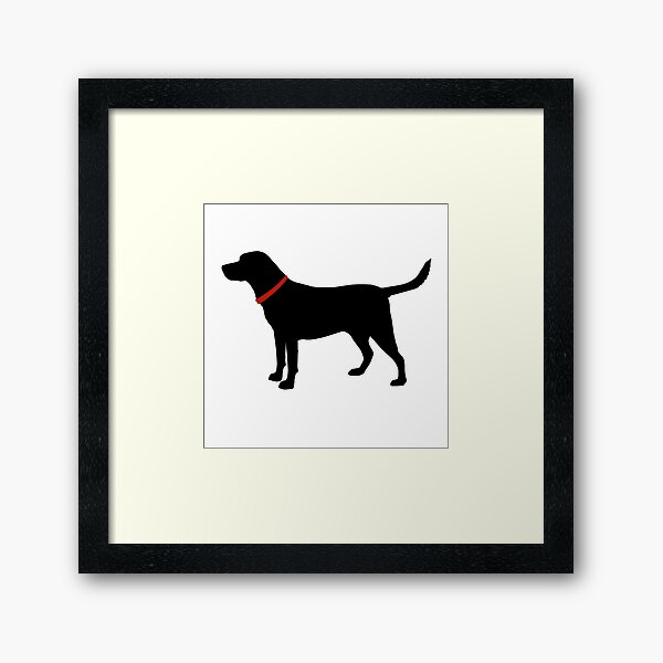 "Labrador Retriever, Black Lab" Framed Art Print for Sale by madeulaugh ...