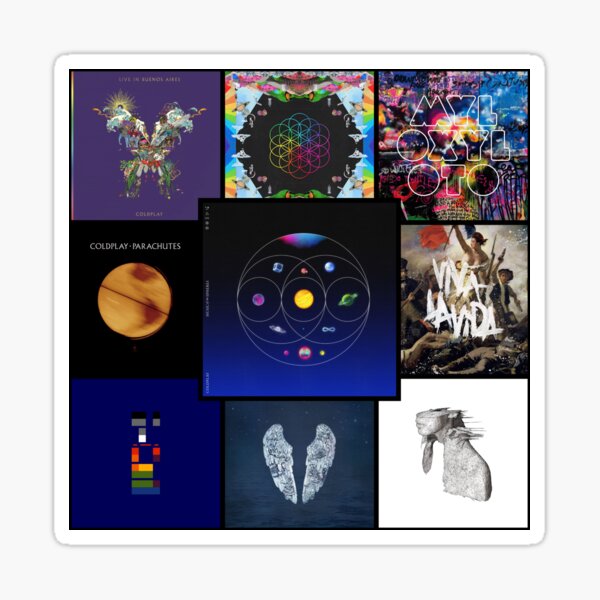 "Greatest Albums" Sticker for Sale by MarliePhillips | Redbubble