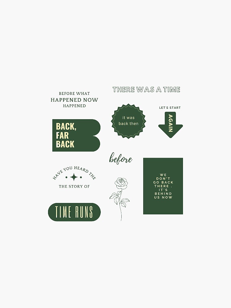 "'before it happened' sticker" Sticker for Sale by taqdees03 | Redbubble