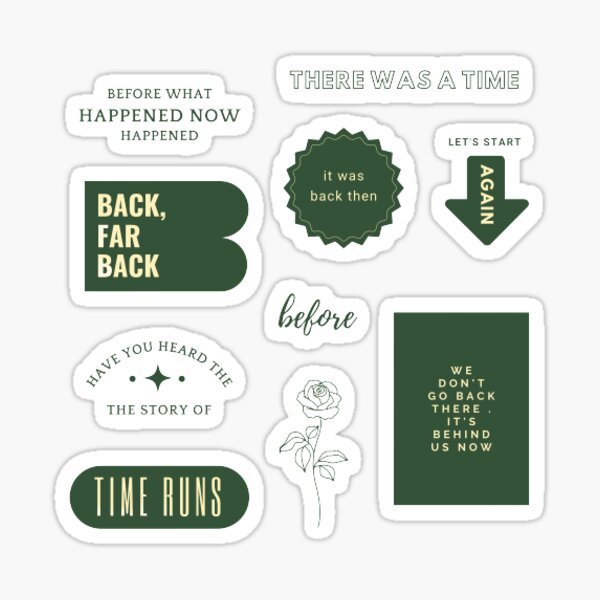 "'before it happened' sticker" Sticker for Sale by taqdees03 | Redbubble