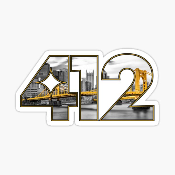 "412 - Pittsburgh Skyline " Sticker for Sale by TheBestZaraP | Redbubble