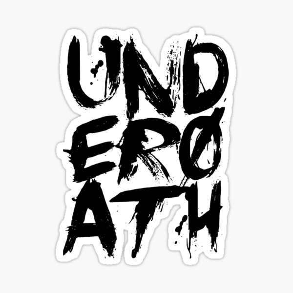 "BLACK UNDEROATH V3 " Sticker for Sale by Illustration987 | Redbubble