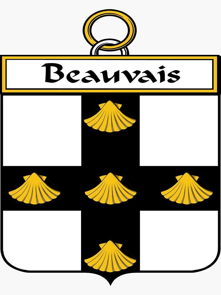 "Beauvais" Sticker for Sale by HaroldHeraldry | Redbubble